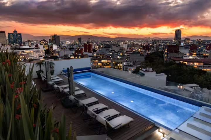 Modern 2br Condo In Condesa / Sky Pool & Gym - México