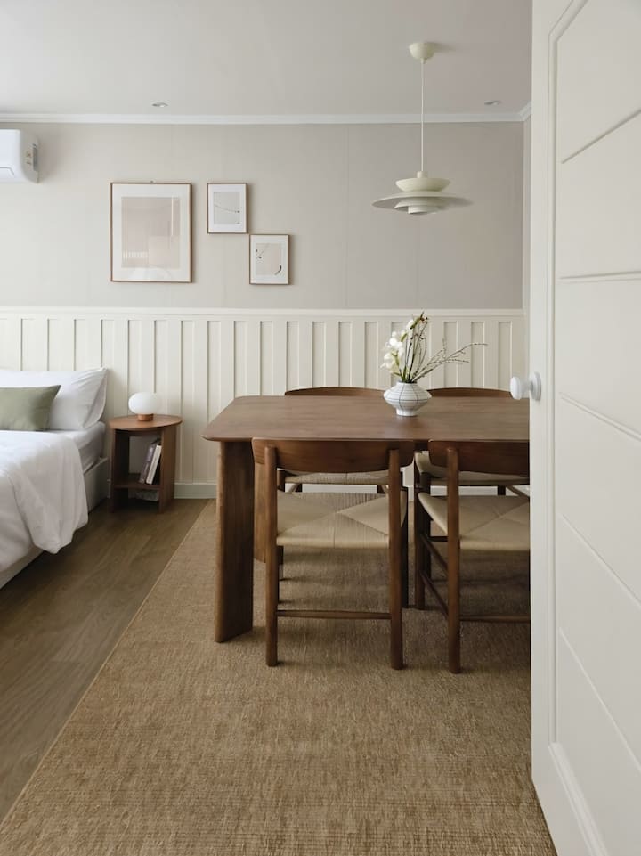 [프리미엄] 건대입구역5분/성수/침대3개/감성/호텔침구/쉼을주는 집 '호가' - Corea del Sur