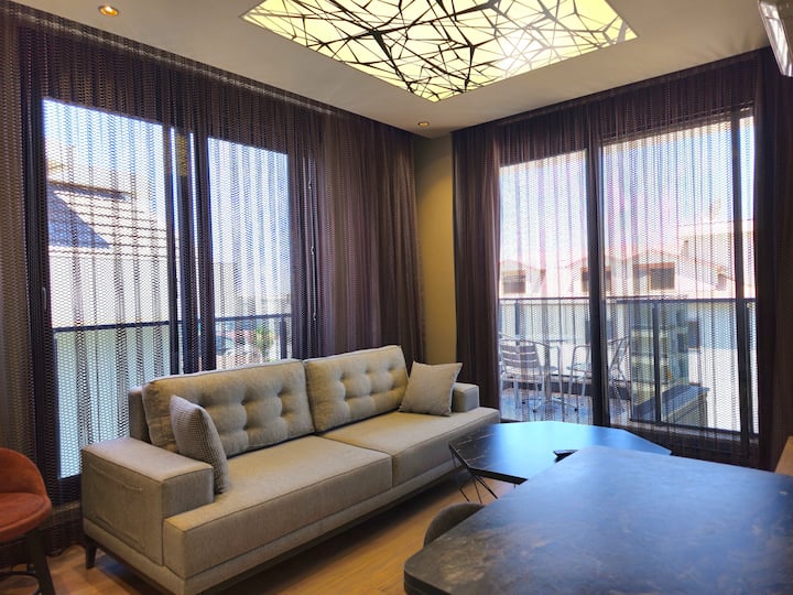 Квартира с двумя спальнями с видом на море - Alanya