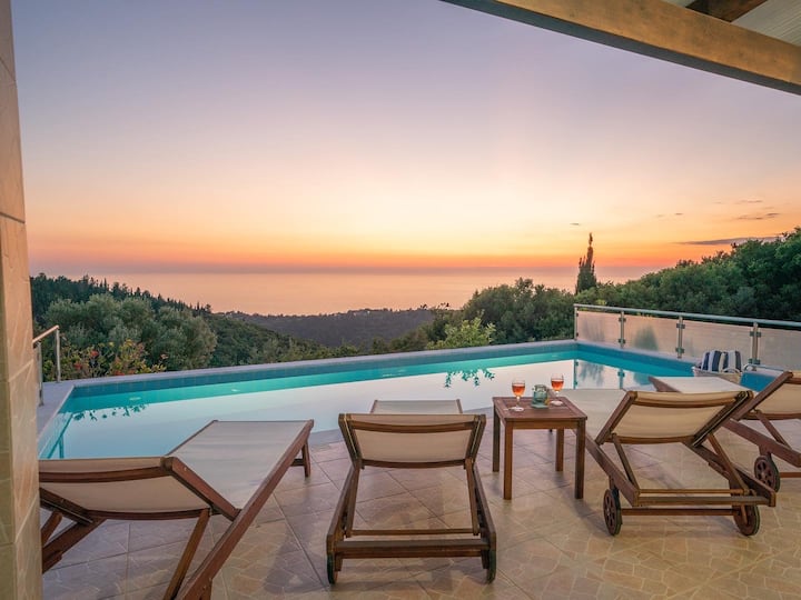 New Stone Villa Eriphely! With Sunset View ! - Asos