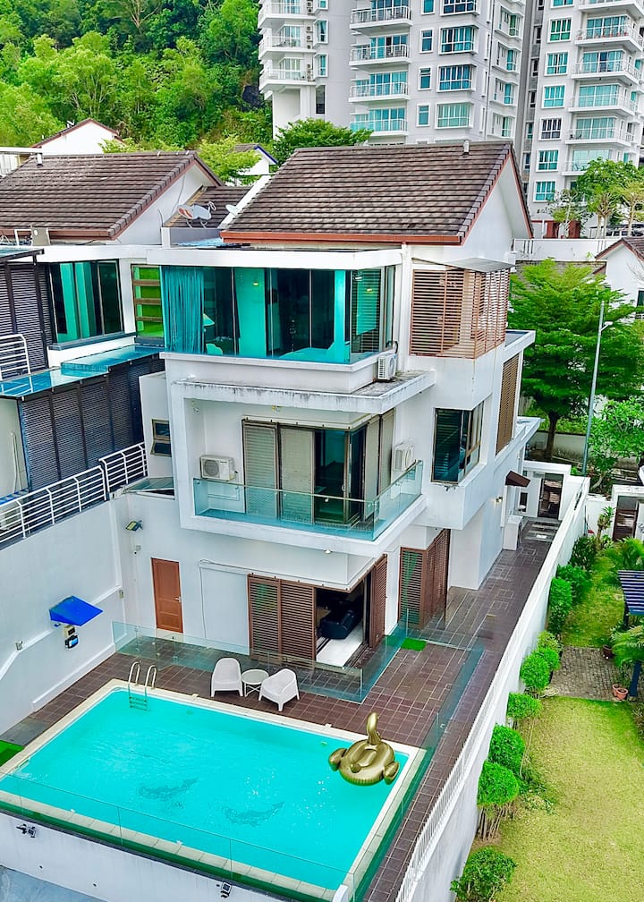 Bayu Ferringhi Seaview Privatepool Fun Villa/15pax - Batu Ferringhi