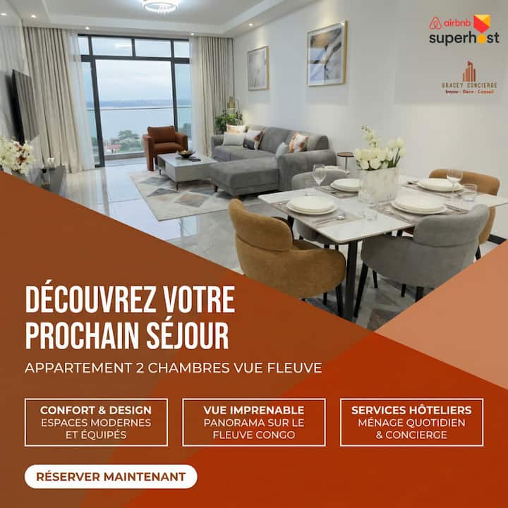 2-bedroom Apart In Prestigious Fokia Tower, Gombe - Kinshasa