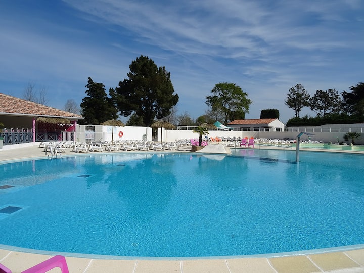 Grand Mobilhome 2 Chambres, Camping 4 éToiles-114 - Saint-Jean-de-Monts