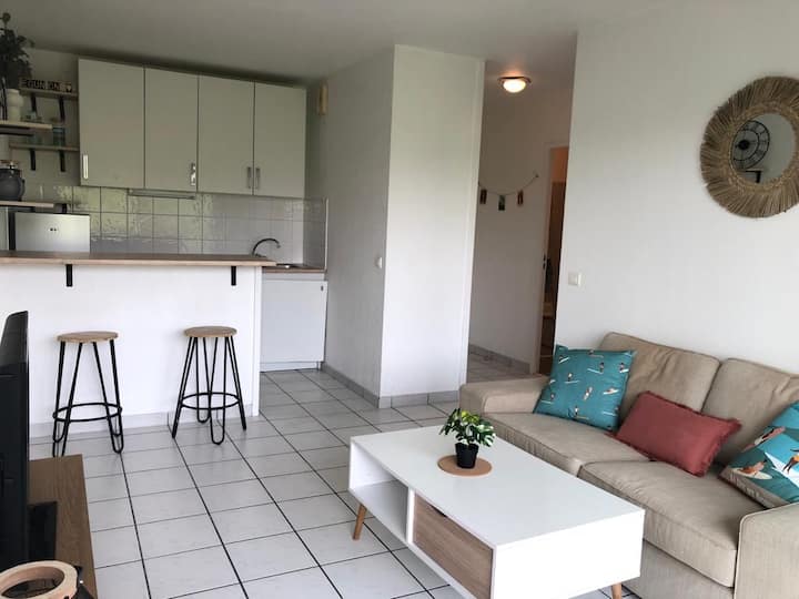 T2 En Rdj, Grande Piscine, Vue Dégagée Rhune - Bidart