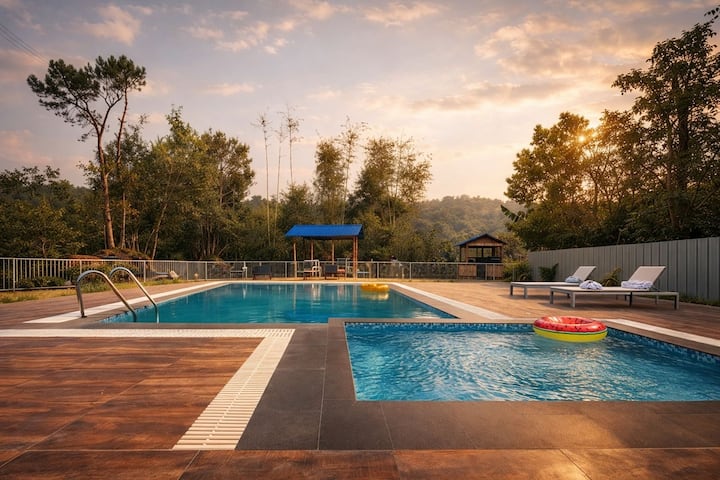 3 Bedroom Villa With Swimming Pool, Hall & Kitchen - Assam