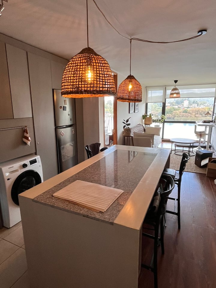 Depto Vista Al Río | Terraza + Muelle Privado - Valdivia