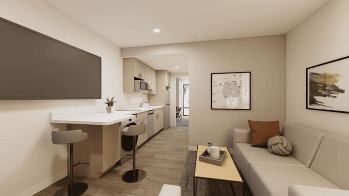 One Bedroom King Suite With Combo Washer/ Dryer - Portland, ME