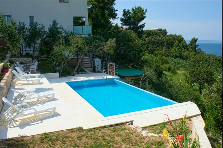 Sea View Apartment Imperium With Pool  Bratuš - Promajna