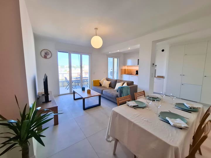 Le Belvédère - Standing, 3 Chambres, Clim, Parking - Montpellier