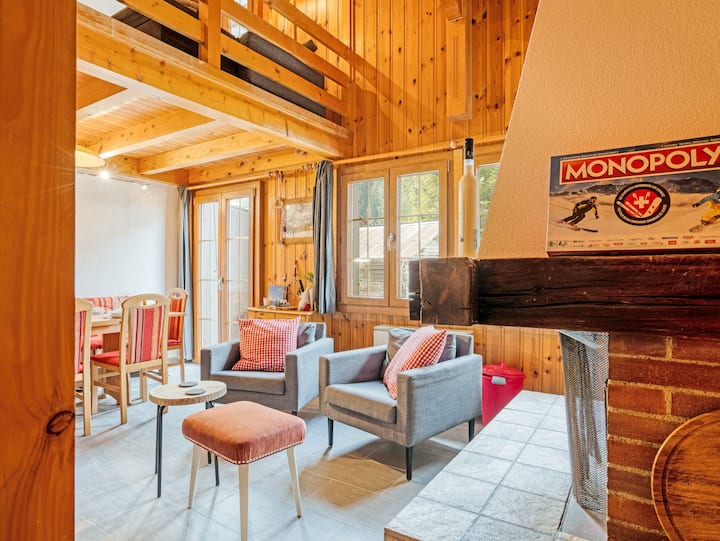 Chalet-apartment Mit Balkon & Gratis Parkplatz - Lenk