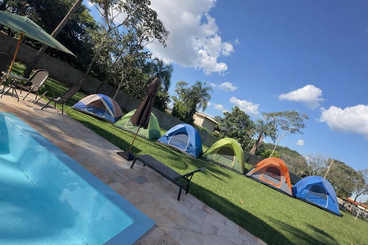 Camping Familiar - Trazer Barracas @Airbnbbarretos - Barretos