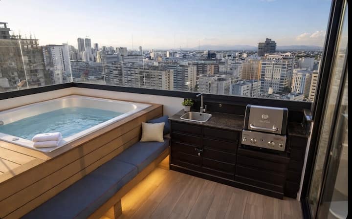 Heart Of Naco • Modern 2br W/ Balcony + Rooftop - Santo Domingo