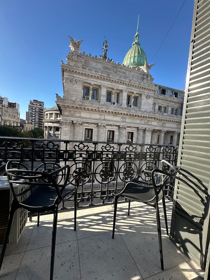 Appartement Chic Avec Vue Sur Le Congrès - ブエノスアイレス