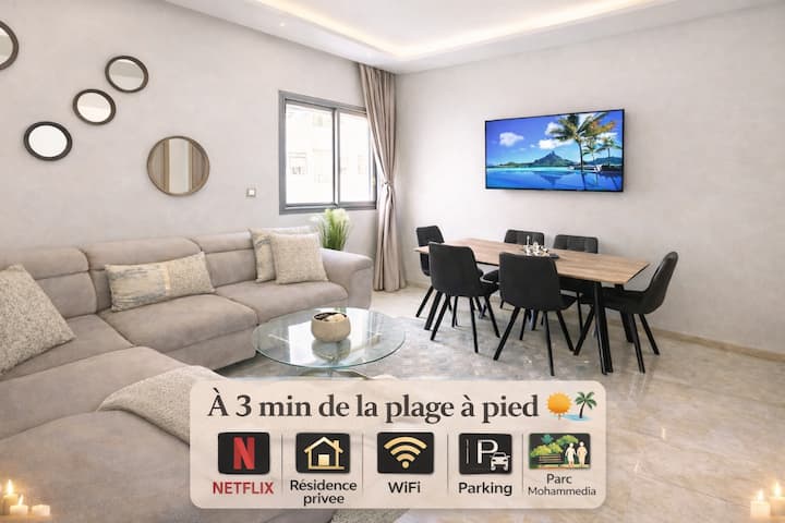 Le Cosy Panorama - Mer & Parc à Mohammedia - Mohammédia