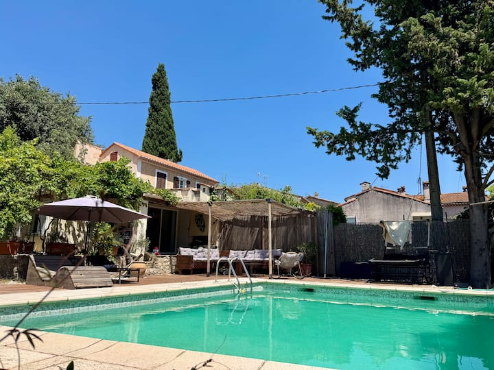 Maison Familiale Avec Jardin Et Piscine Privée - Grasse