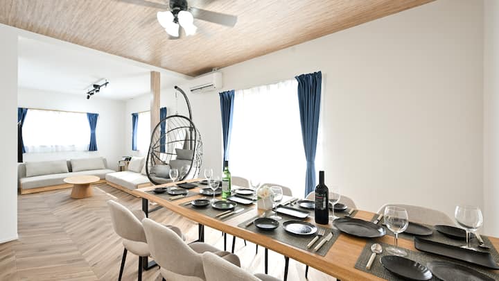 福間海岸近く最大10名の一棟貸し｜ベッド5台｜子ども設備充実｜駐車場無料｜switch無料貸出 - Fukuoka