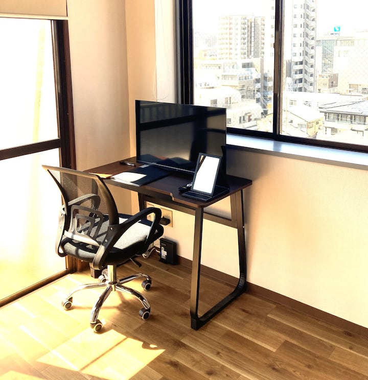 鹿児島市の中心！交通機関で移動も便利でグルメスポットも楽しめます。ロフトでユニークな部屋です。601 - 鹿児島市