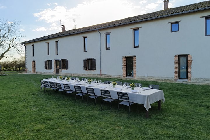 Gite De 15 Personnes Pmr Piscine Nature Et Confort - Rhône-Alpes