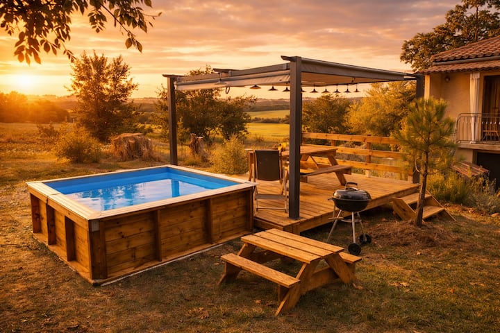 Séjour Nature Avec Piscine Et Terrasse Privées - Condom