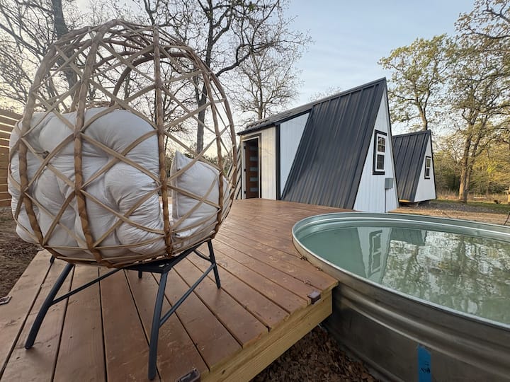The Juniper Tiny Private Deck+cowboy Pool By Cota - Cedar Creek, TX