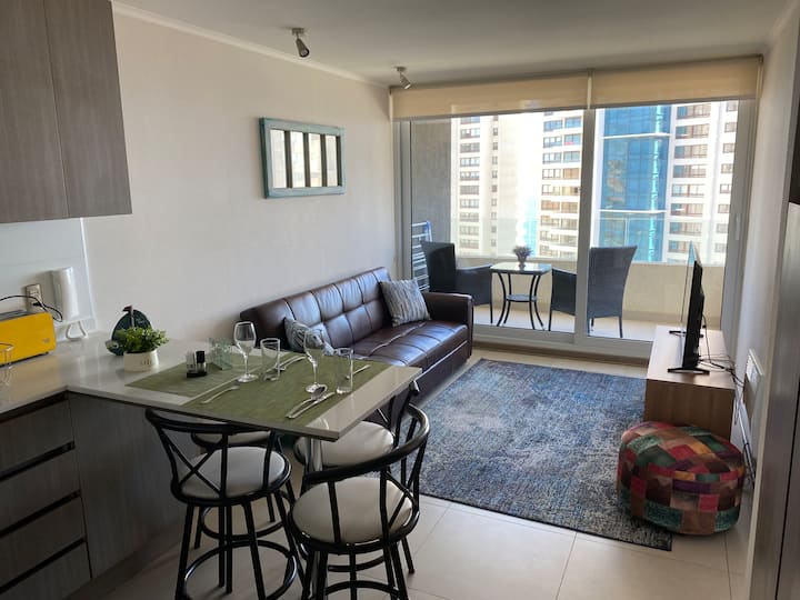 Hermoso Apartamento En Costa De Montemar Concón - Chile