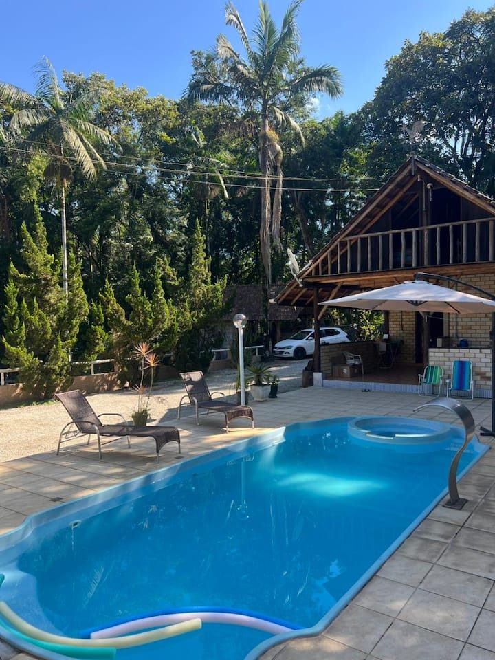 Sítio Rústico Com Piscina, Ideal P/ Grupos - Brusque