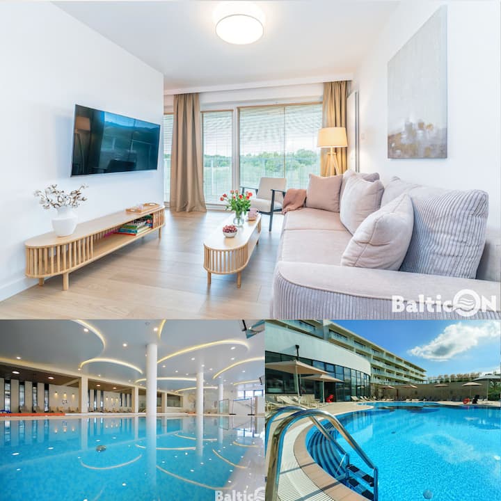 3-room Apartment-indoor & Outdoor Pool, Sauna, Gym - Kołobrzeg