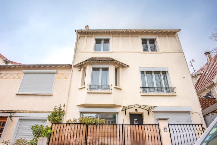 Maison 3 Ch, Jardin & Parking, 30 Min Tour Eiffel - Vanves