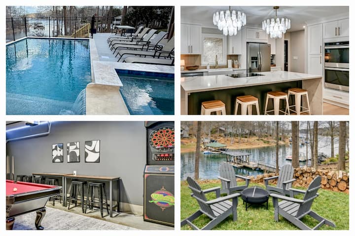 Lake Norman Escape | Pool, Spa, Dock, Game Room - Denver, NC