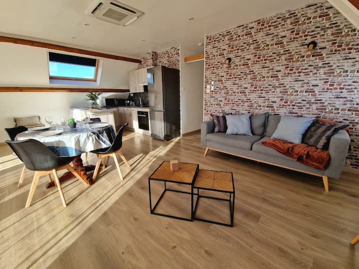 Appartement Confortable 2 Chambres - 4 Personnes - Merville