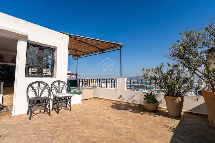 Authentic Kasbah House • Terrace & Sea View - Tanger