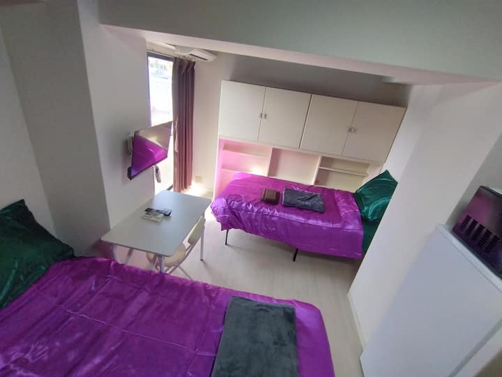 Kyoto U 3min 311 Twin Bed Apt - 31+ Days Share - Kyoto