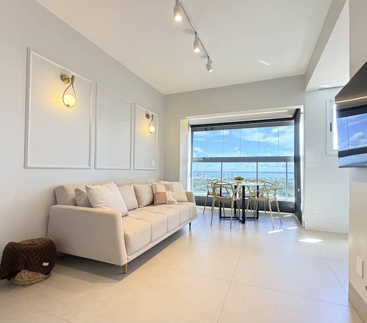 Vista Para O Lago • Próx. Ao Shopping | 2 Quartos - Brasil