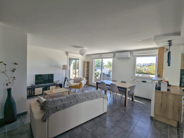 Appartement 80m² Terrasse Nord Montpellier - Montpellier