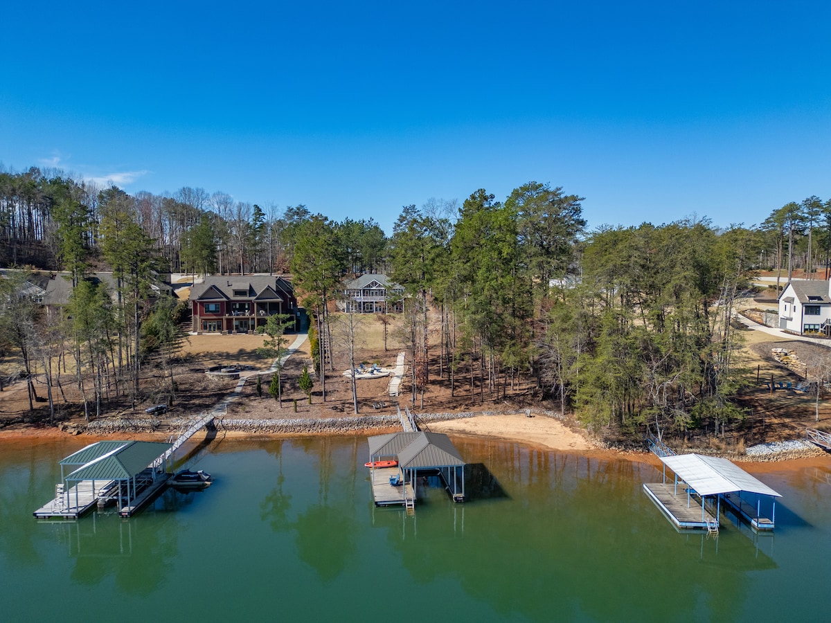 Casa en el lago Keowee con playa, muelle y fogata - Casas en renta en ...