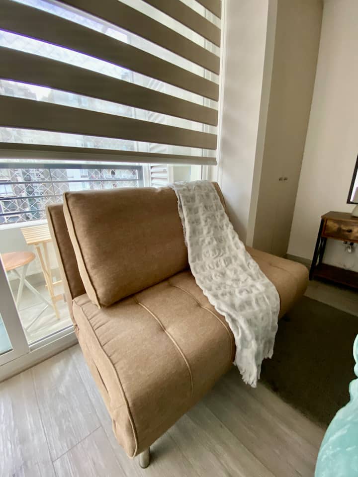 Centrico, Metro, Gym, Lavadora, Wifi, Moderno. - Santiago, Chile