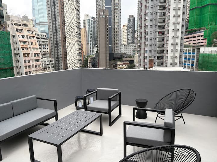 Appart Moderne Avec Terrasse - Hong Kong