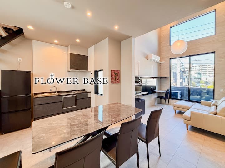 【 2026.3.21 Open 】Flower Base Sumire Ⅲ  新築物件を貸切！ - Fukuoka