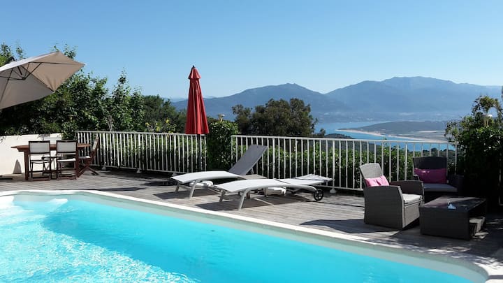 Villa Vue Mer Avec Piscine - Tizzano