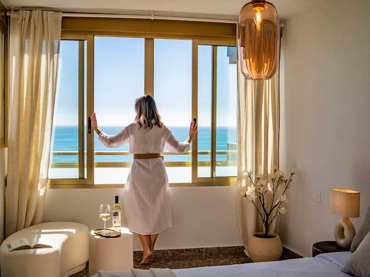 Despierta Frente Al Mar | Terraza + Cine 85” + 4br - Villajoyosa