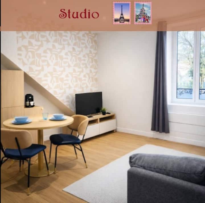 Studio Cosy Rénové  Calme - Proche Disneyland - Torcy
