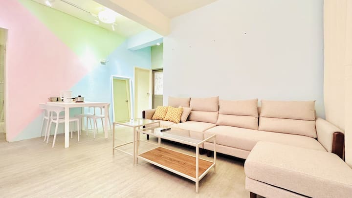 Xy100 鄰近通化夜市及信義安和捷運站5分鐘，交通方便適合家族朋友旅行居住 - Keelung City