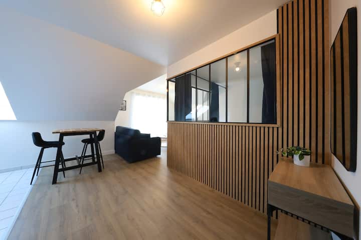 Suite Cosy Avec Verrière Et Balcon - Évry