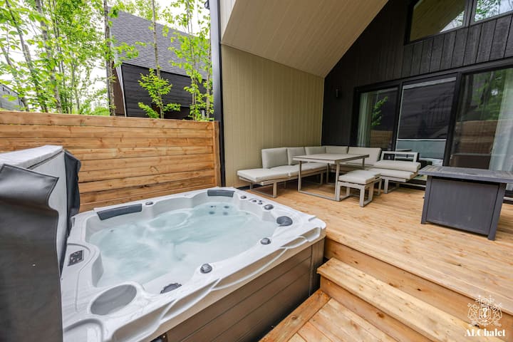 Entracte Spa Prive Vue Sur Le Boise Chalet Premium - Portneuf