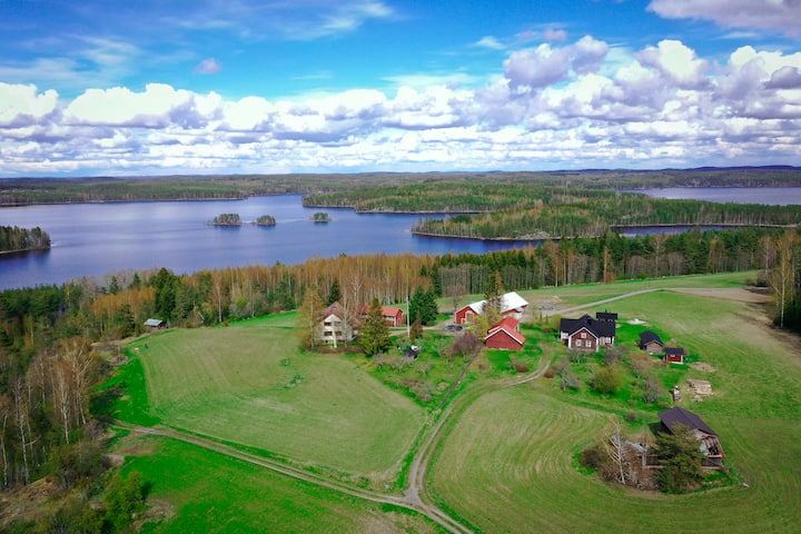 Koko Yläkerta 5h -Maaseudun Rauha & Upeat Maisemat - Puumala