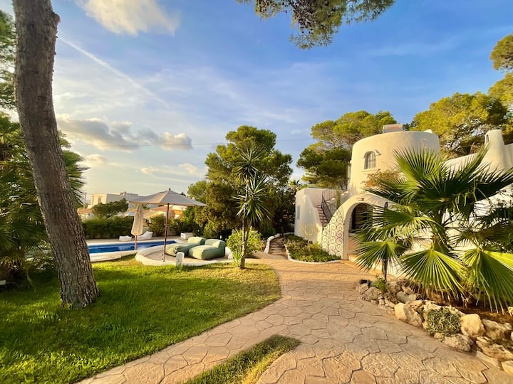 Sea View & Sunset Villa • Walk To Beaches • Pool - Sant Antoni de Portmany