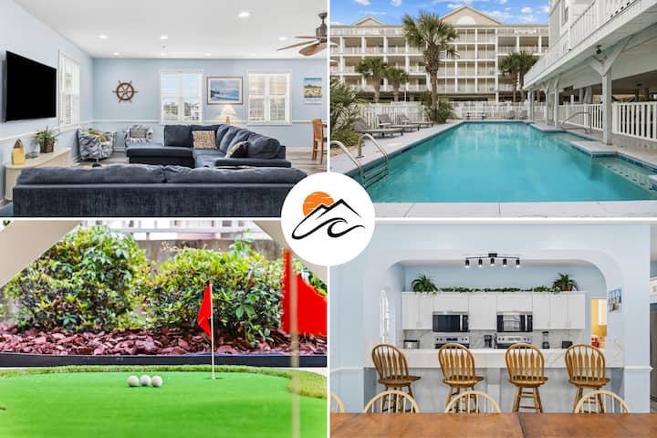 6br Retreat W/ Pool + Hot Tub | Sleeps 24 - North Myrtle Beach, SC
