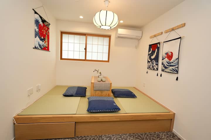 Newhouse！蔵前駅6分｜82m²和モダン｜浅草すぐ｜空港直通｜浴室2つ｜スカイツリー近く - Ginza