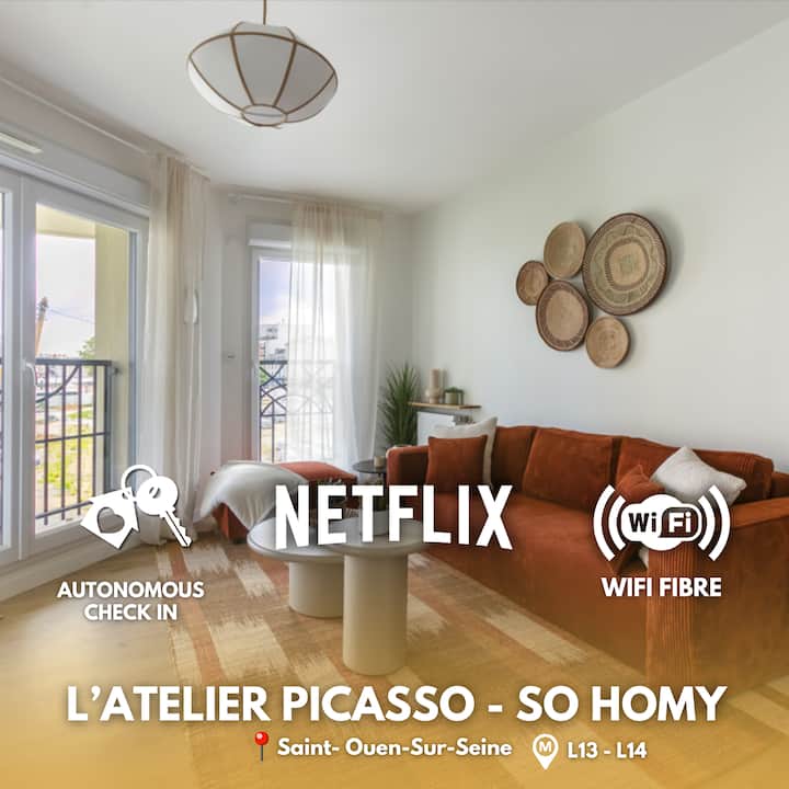 L'atelier Picasso Des Docks - 2 Br By So Homy - Saint-Ouen