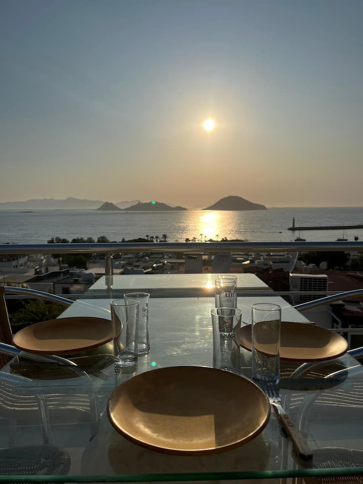 Deniz Manzaralı Villa – En Güzel Bodrum Gün Batımı - Akyarlar